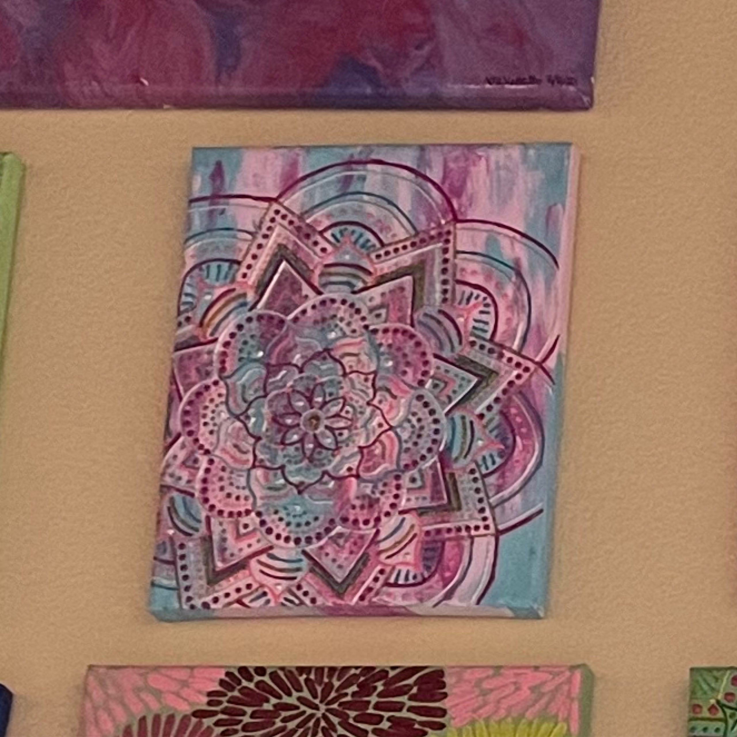 RNS030 Mandala Canvas 8x10 | Rainbow Nectar Studios